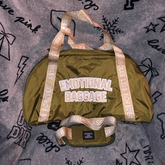 Alf | Bags | Alf Assholes Live Forever Emotional Baggage Green Duffel ...